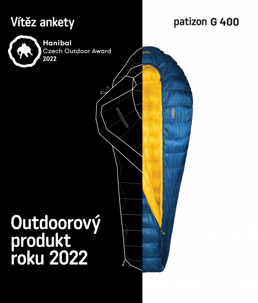 Patizon G 400: ultralehký péřový spacák pro náročné.