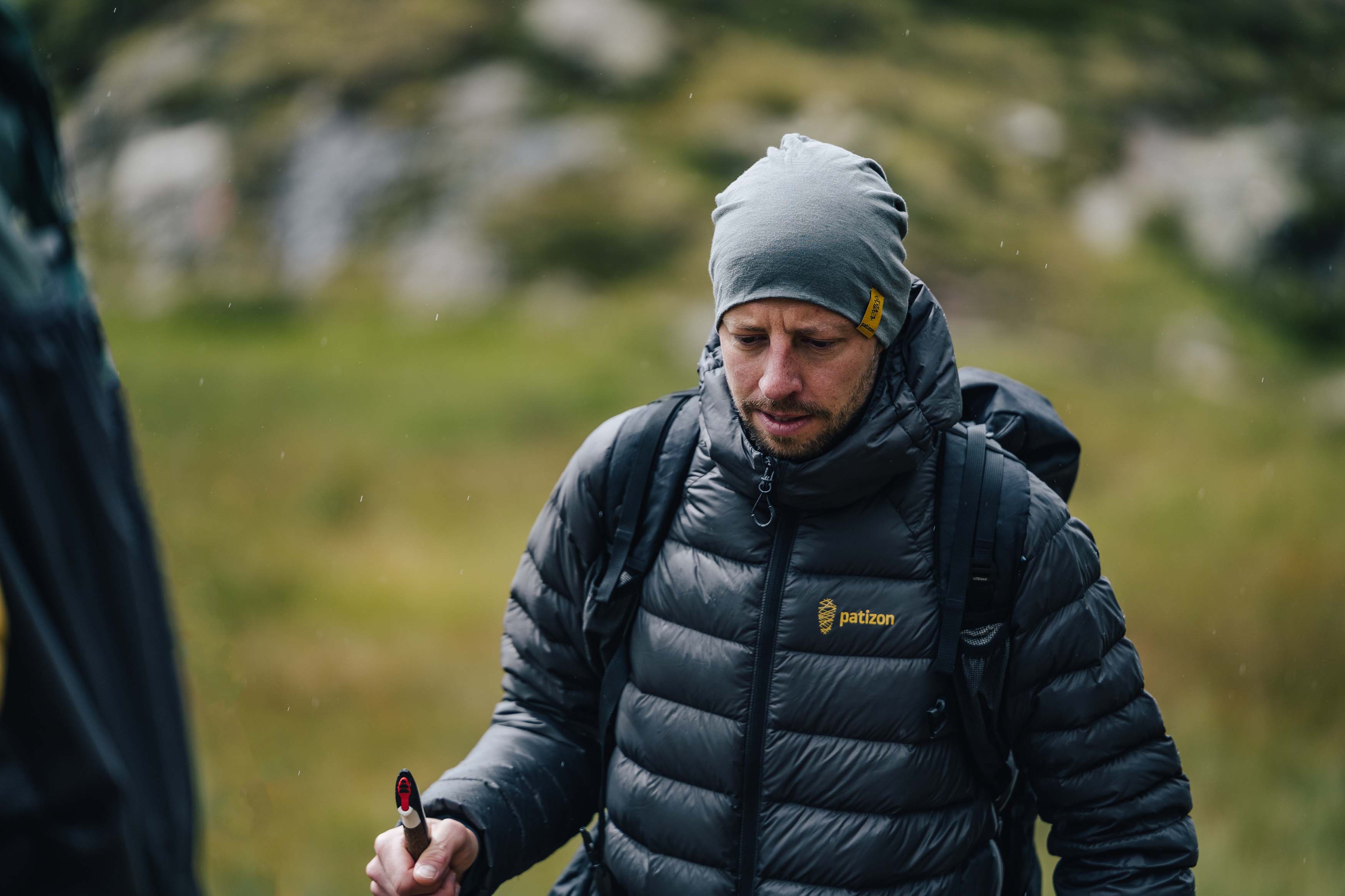 Ultralight men's down jackets Patizon - MATERIAL - Toray Airtastic DWR ...